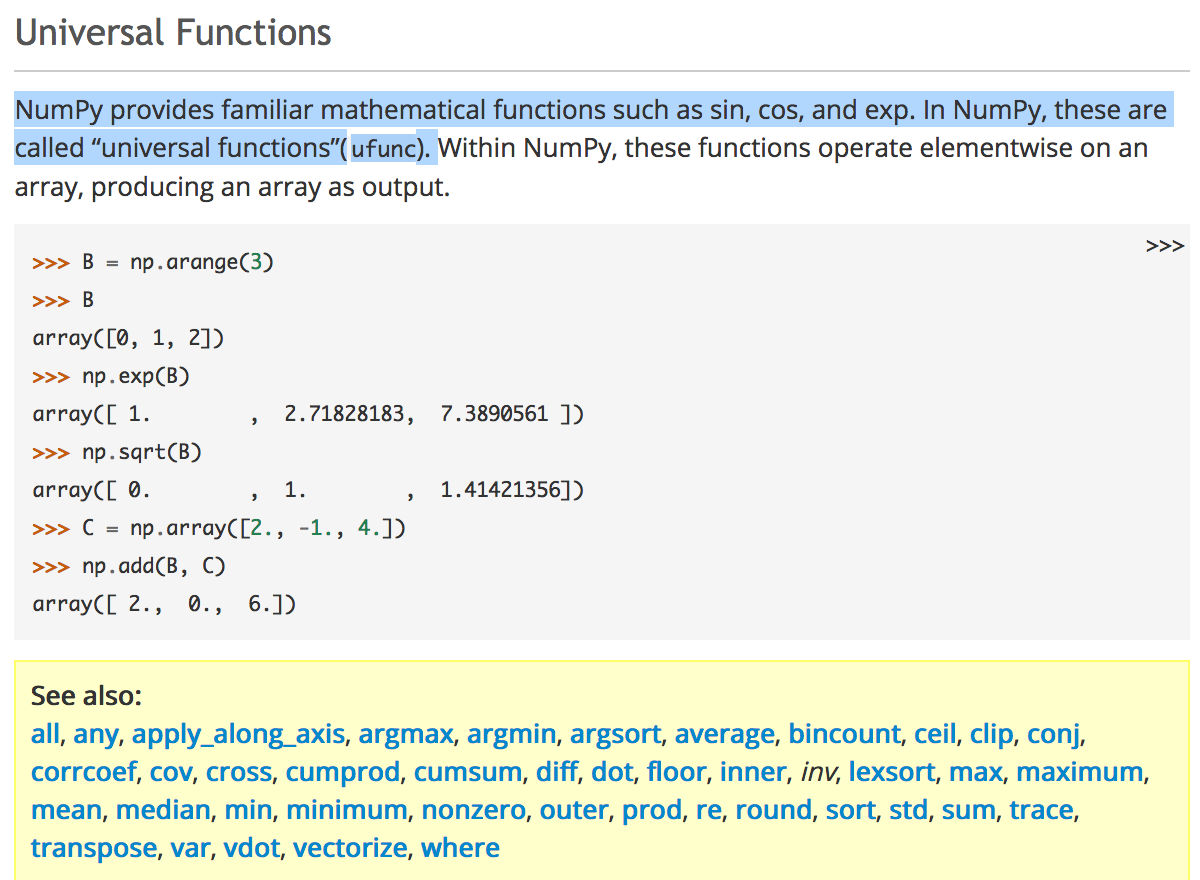 【入門者向け】NumPy③（NumPyの数学関数とIndexの指定）｜Python入門 #13 - Liberal Art’s diary