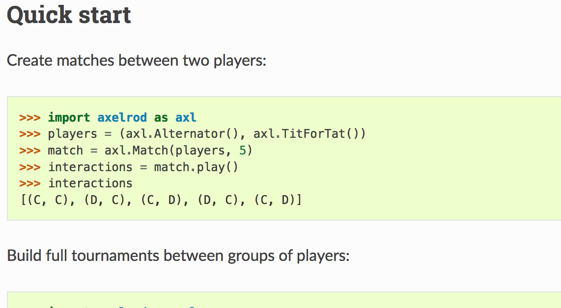 PythonライブラリのAxelrodで実行するシミュレーション①（Axelrodの概要）｜ゲーム理論について #5 - Liberal Art’s diary