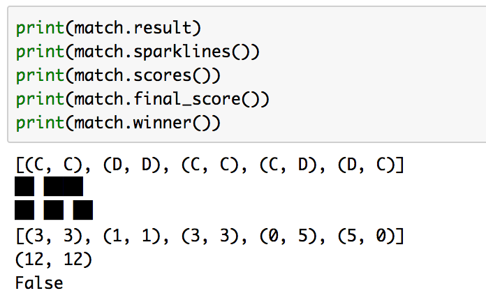 PythonライブラリのAxelrodで実行するシミュレーション②（チュートリアルの全体像＆簡単な実行）｜ゲーム理論について #6 - Liberal Art’s diary