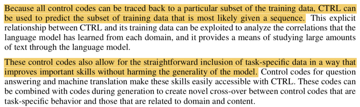 CTRL: A Conditional Transformer Language Model for Controllable Generation①（Abstract ...