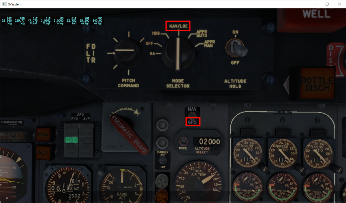 CIVA INSの使い方 (xplane) - ultramarine sky