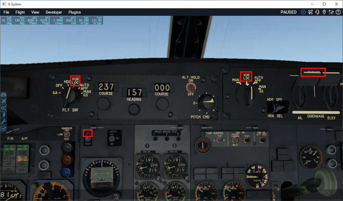 CIVA INSの使い方 (xplane) - ultramarine sky