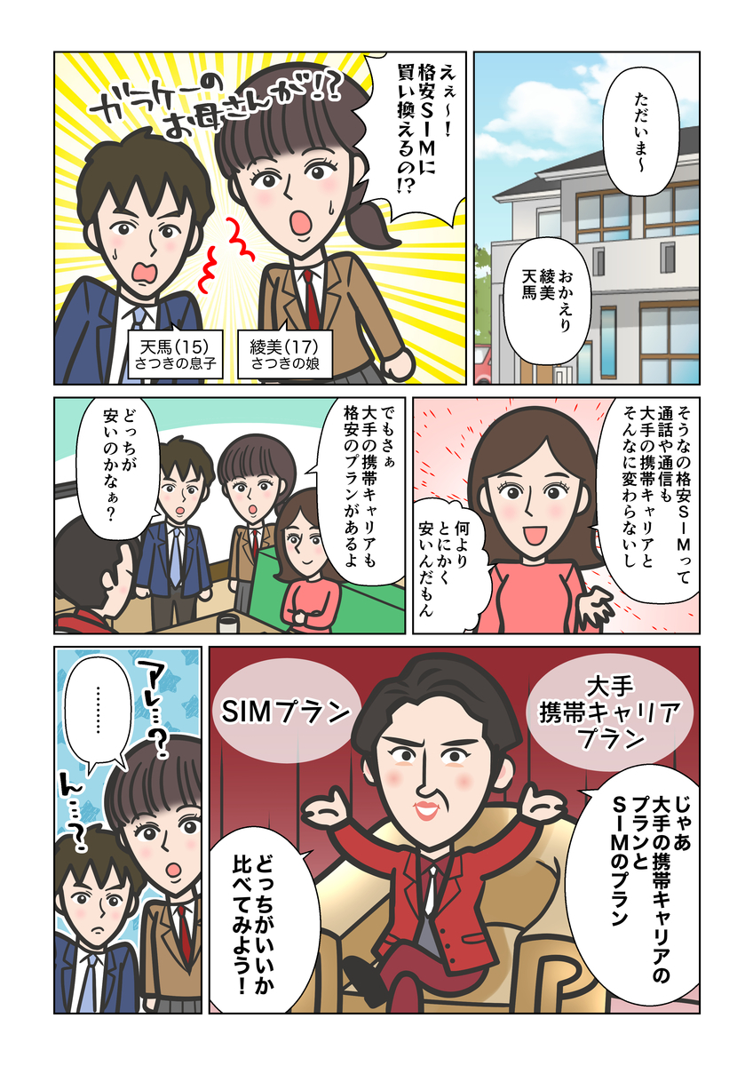 3話目 「大手キャリアとの料金比較」編 - LIBMO BLOG｜SIMでちょっと素敵なコミュニケーション