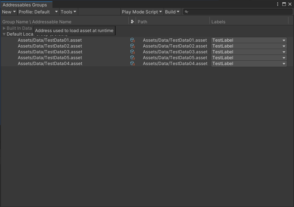 【Unity】Addressablesのラベル単位での読み込みと解放 - lime雑記