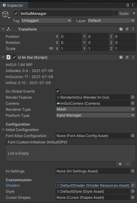 【Unity】Dear ImGuiの導入方法 - lime雑記
