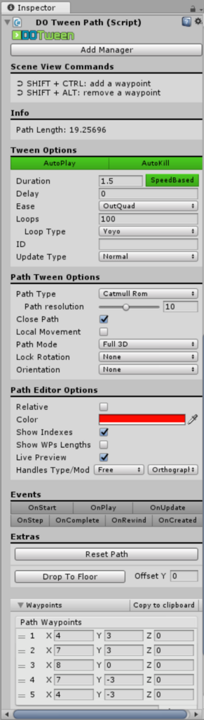 DOTween ProのDO Tween Pathや、Invokeやコルーチンのように使える遅延メソッドについて - Unityでゲーム作るお（仮）