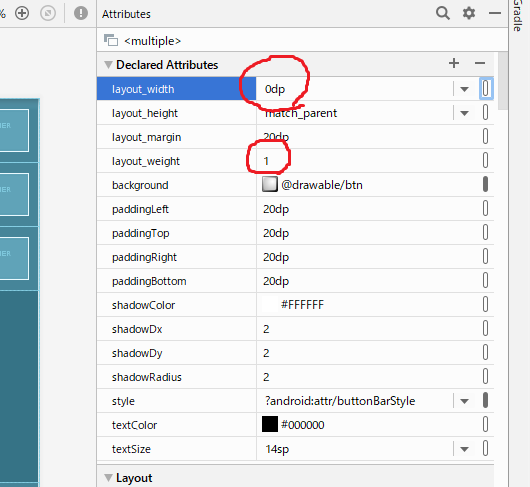 layout_weightを設定した時は、layout_widthは0dpに設定するべき、という事を再確認した話 - Little ...