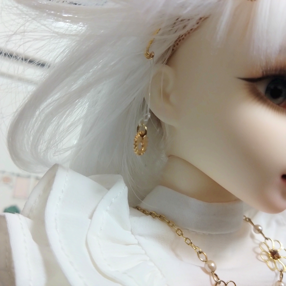 1/4ドール用のノンホールピアス作った - うちの子がかわいいから見てくれ！！！！！！！！！