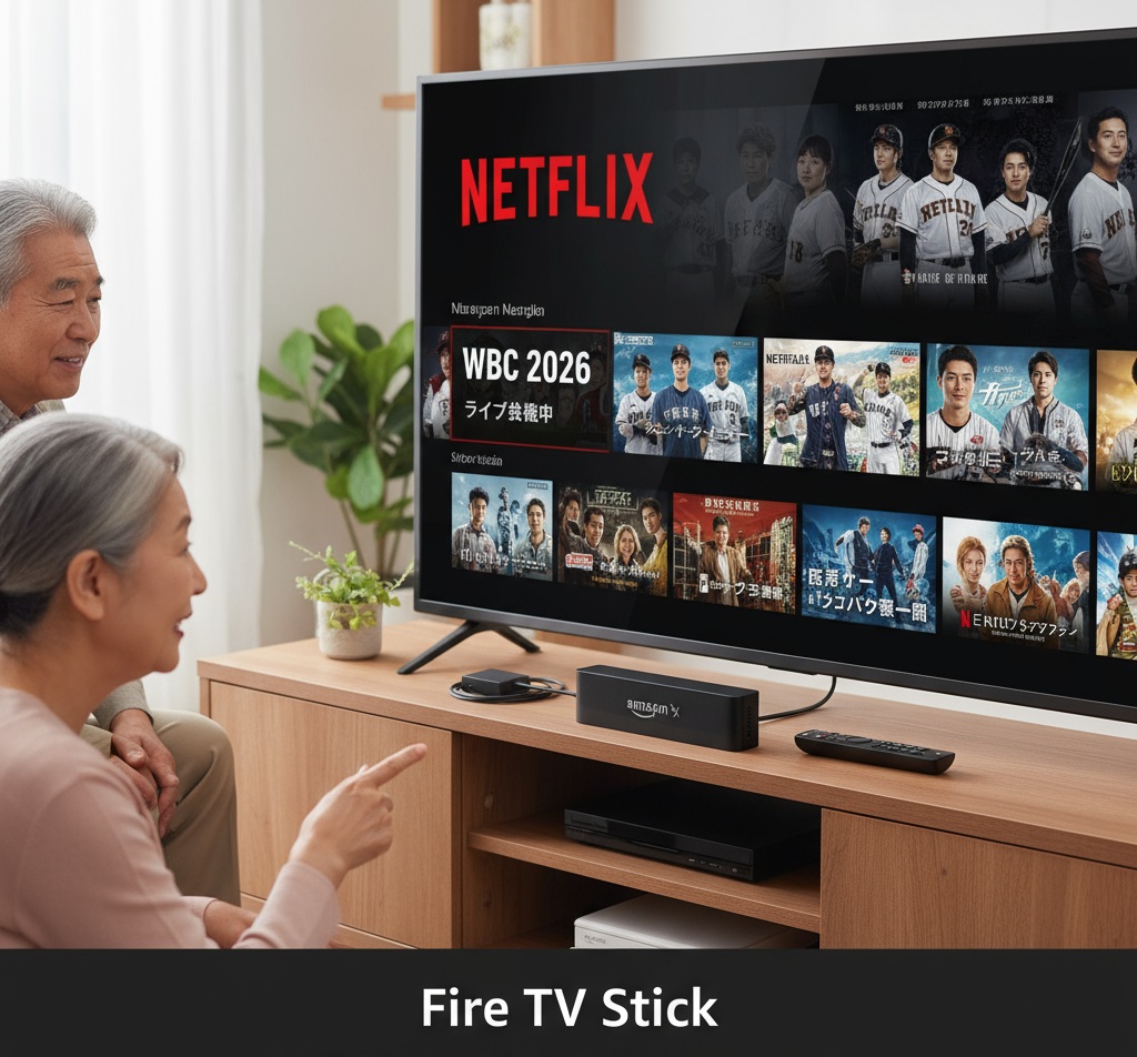 【WBC2026】 Netflix独占配信！テレビでの視聴方法と高齢者でも簡単な契約手順 - あかりのトレンドノート