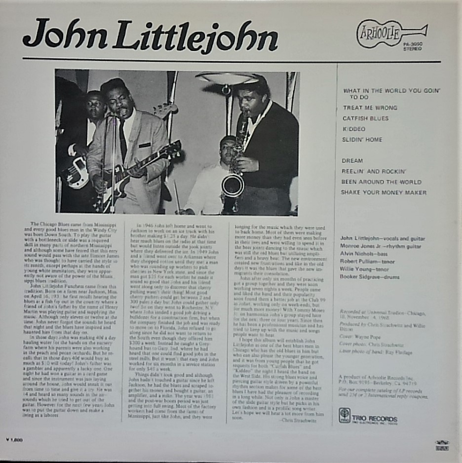 この人の、この1枚『ジョン・リトルジョン(John Littlejohn)／John Littlejohn's Chicago Blues ...