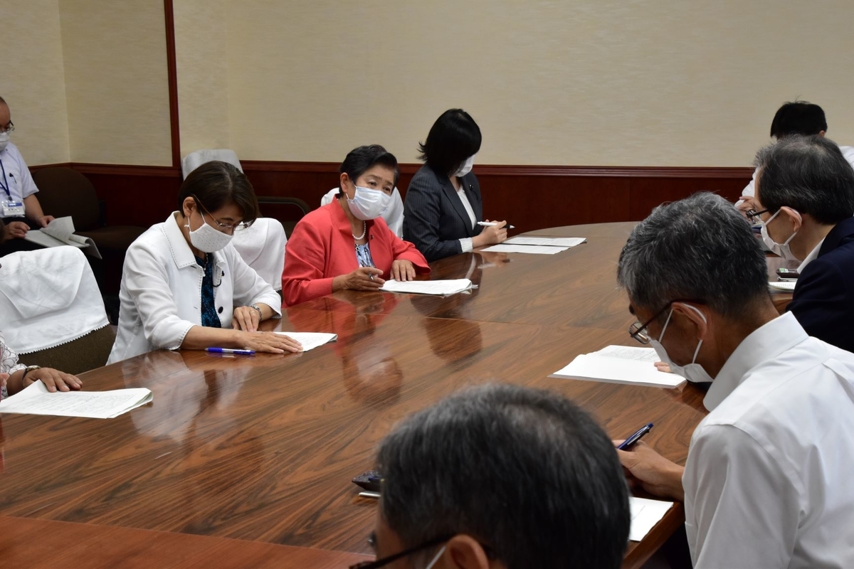 2日、9月議会に向けた知事申し入れ。コロナ感染拡大に対応するPCR検査の拡大等を要望 - 宮本しづえのかけ歩き