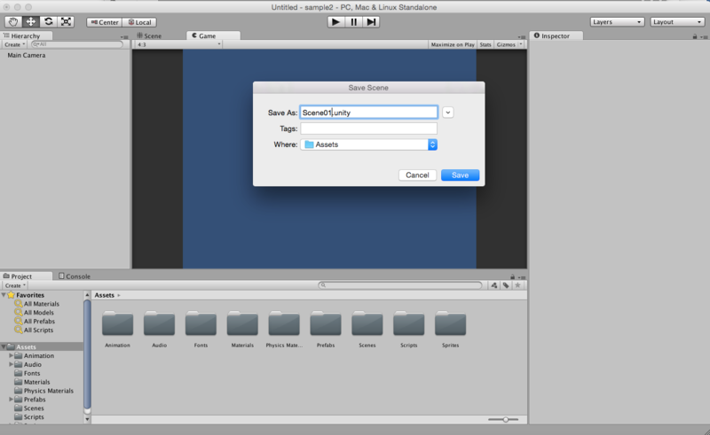 Unityで2Dゲームサンプル（サンプルアセットを使用した当たり判定） - m_shige1979のIT関連の雑記事