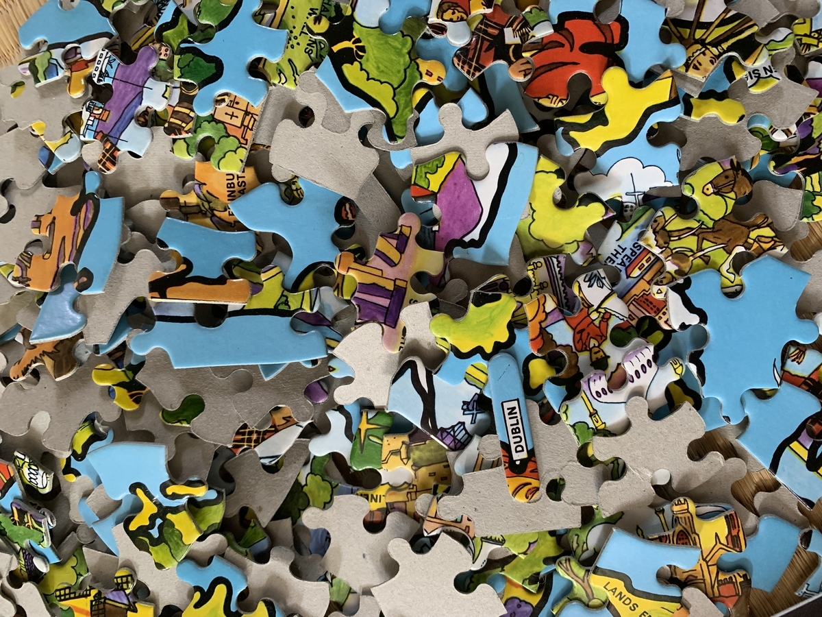 WaddingtonsのShaped JIG-MAP、グレートブリテン島が地理も学べるジグソーパズルになってるよ。 - なる子とマーナル☆