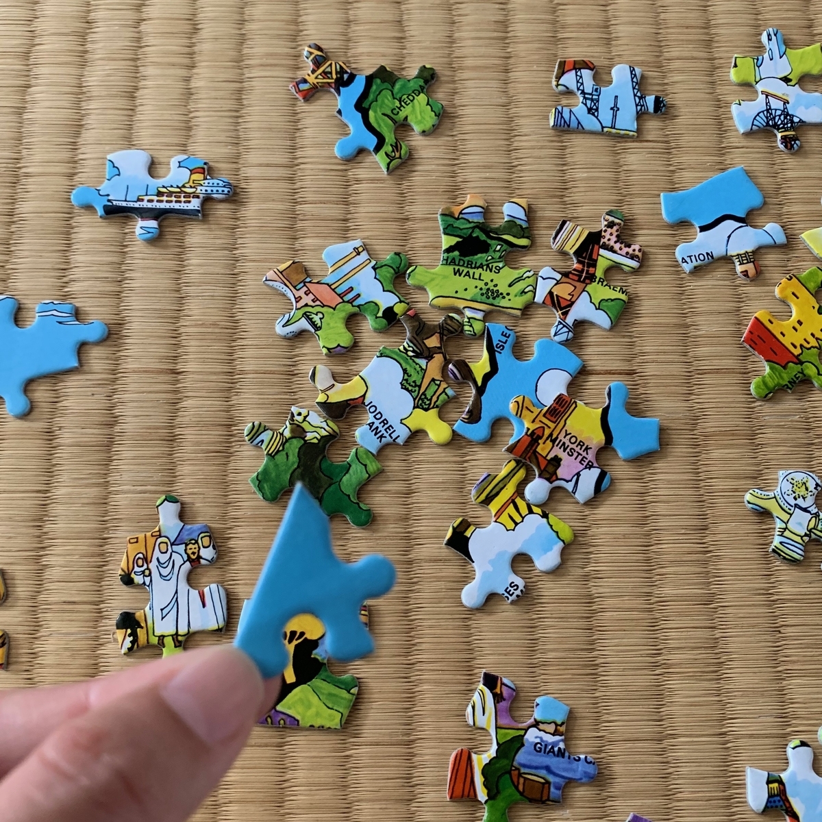 WaddingtonsのShaped JIG-MAP、グレートブリテン島が地理も学べるジグソーパズルになってるよ。 - なる子とマーナル☆