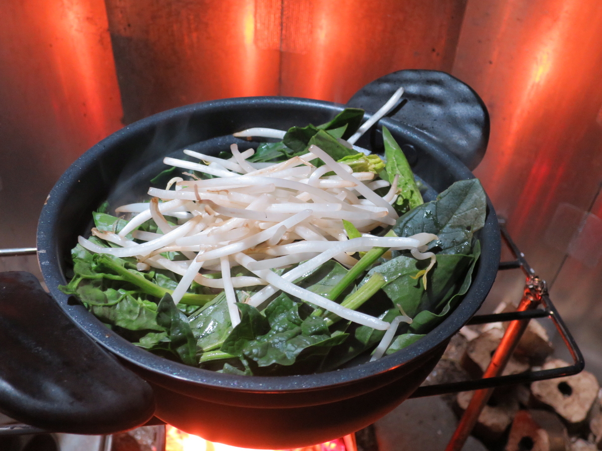 キャンプ飯とダイソー土鍋風アルミ鍋の運用と考察 - 天幕日記