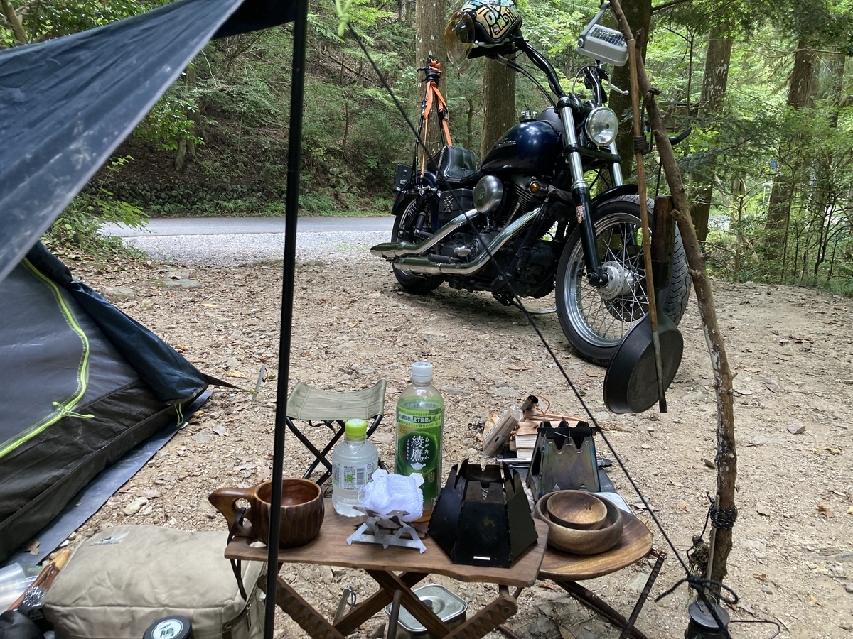 久しぶりにバイクをめでるテント泊 - 天幕日記
