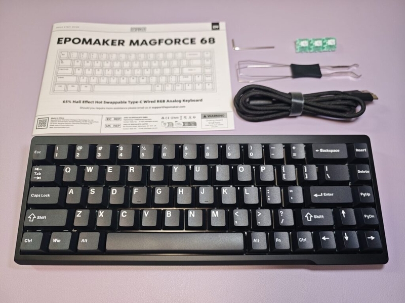 EPOMAKER Magforce 68レビュー 磁気スイッチ＋アルミニウムケースの高級感 - machanのおうち