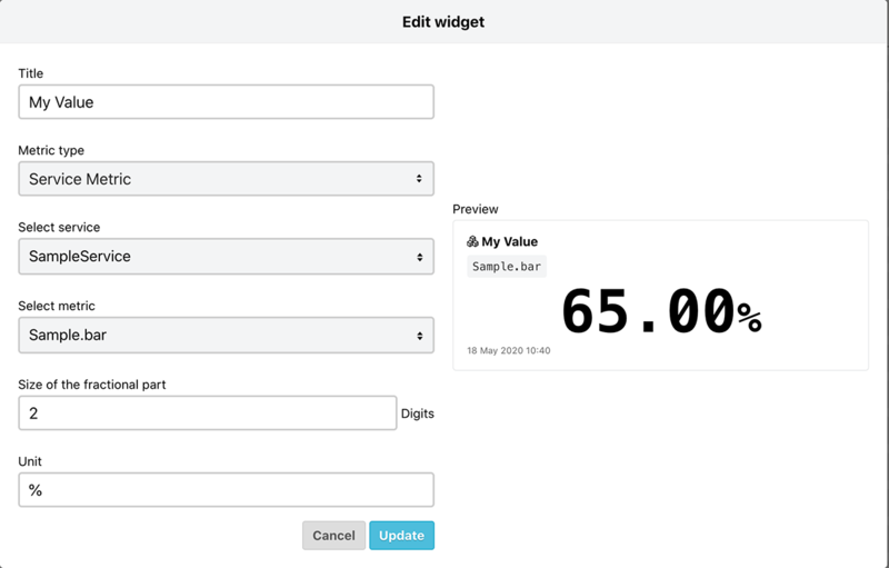 Using Value Widgets - Mackerel Docs