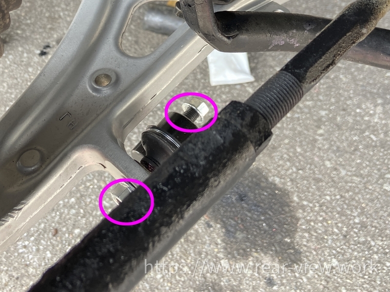 2回目のFロアアーム交換【BP5レガシィ】 - 後方視界良好☆