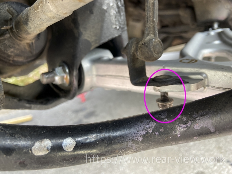 2回目のFロアアーム交換【BP5レガシィ】 - 後方視界良好☆