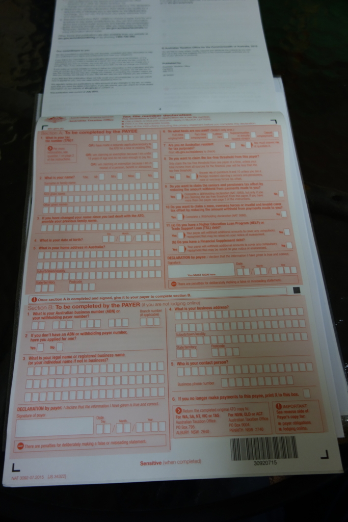 【必見】TAX file number declarationの書き方を私が解説しようじゃないか！ - まえだのくせに生意気だっ！