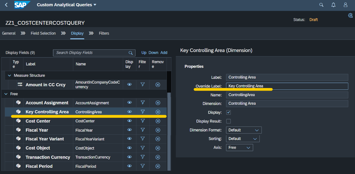 Custom Analytical Queryを作成する - SAPのすみっこ