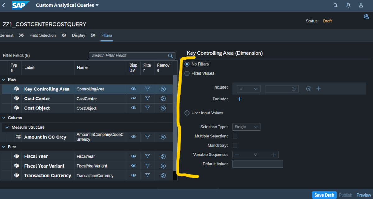 Custom Analytical Queryを作成する - SAPのすみっこ