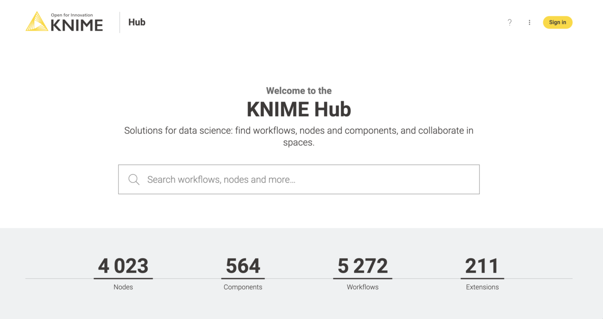 KNIME - KNIME版GitHub!? KNIME Hubとは？ - 機能・使い方を解説 - デジタル推進課