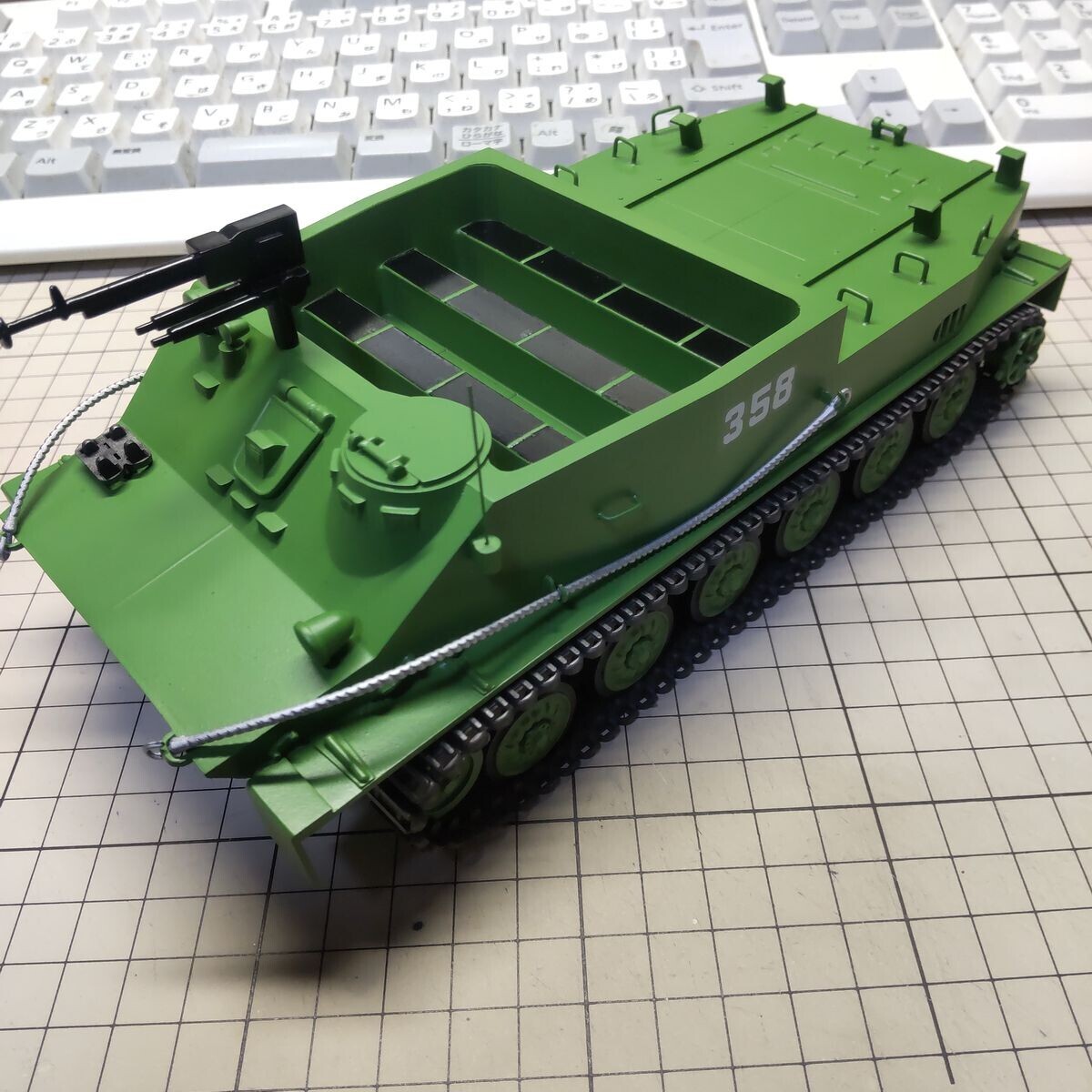グレンコモデル 1/32 BTR-50 水陸両用兵員輸送車 制作 28 - 日々常々悪戦苦闘 本に模型にゲームにいろいろと