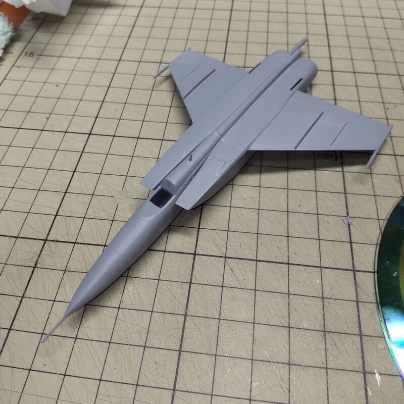 LS 1/144 MIG-25 FOXBAT 制作 4 整形完了 - 日々常々悪戦苦闘 本に模型にゲームにいろいろと