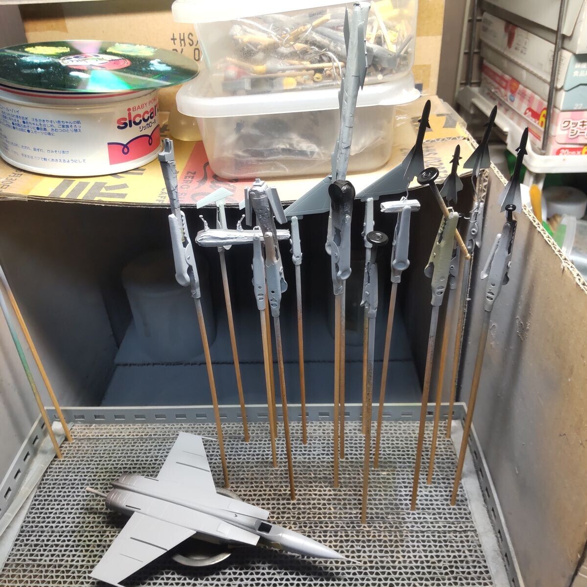 LS 1/144 MIG-25 FOXBAT 制作 5 塗装開始 - 日々常々悪戦苦闘 本に模型にゲームにいろいろと