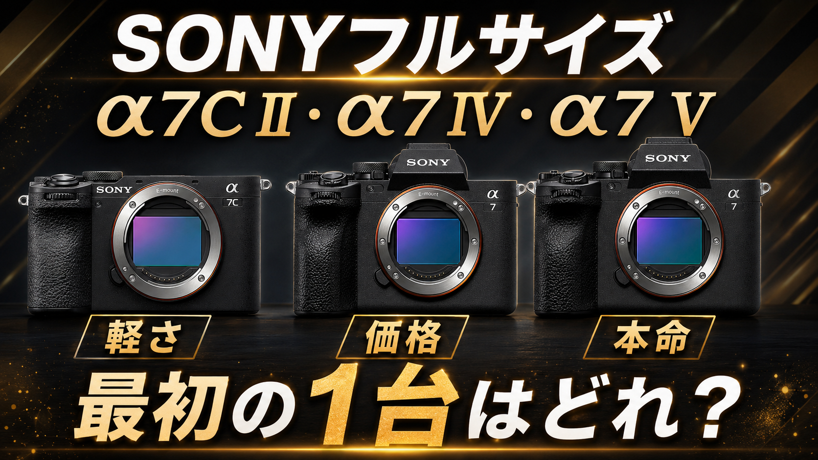 SONYフルサイズ最初の1台はどれ？α7C II・α7 IV・α7 Vを後悔しない目線で比較 - makoブログ