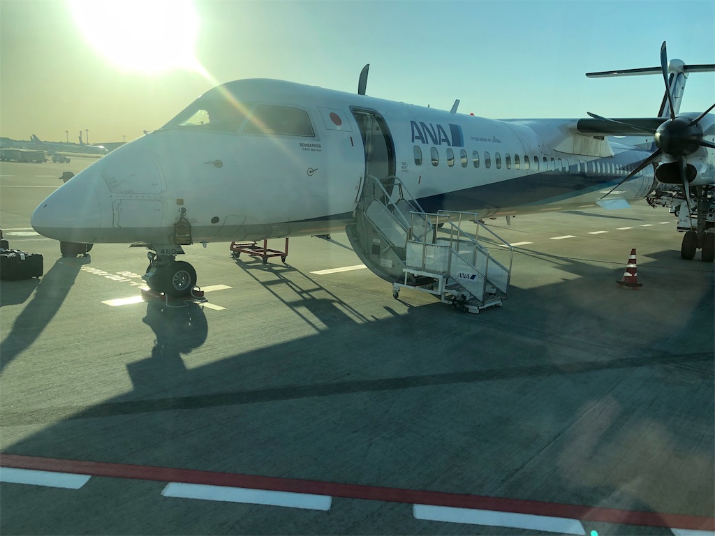 ANA プロペラ機 搭乗記 Q84 - m's 旅行記