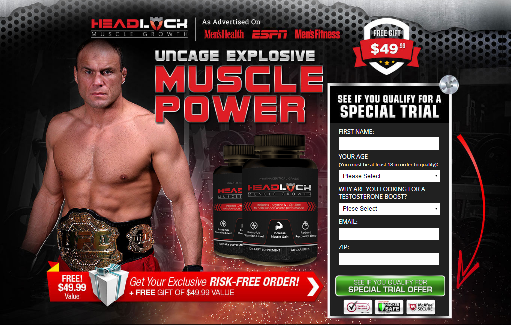 Headlock Muscle Growth - Male Muscle Shop