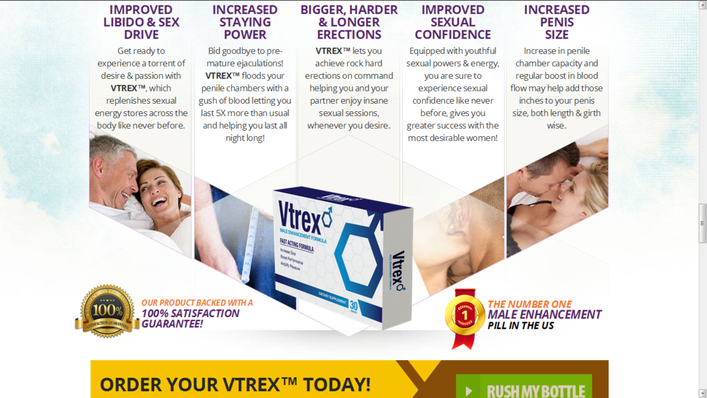 Vtrex Male Enhancement - Lifts Sexual Stamina - Male Muscle Shop