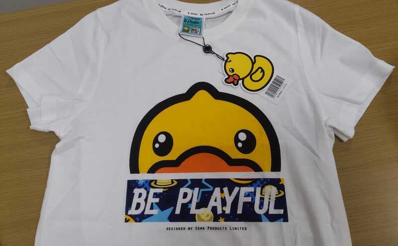 B.Duck Tシャツ :1104 - お風呂のあひるの世界