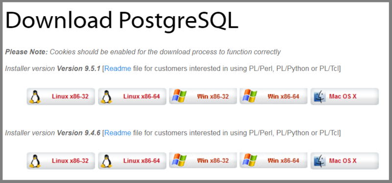 PostgreSQL：Windowsにインストール - Web開発など