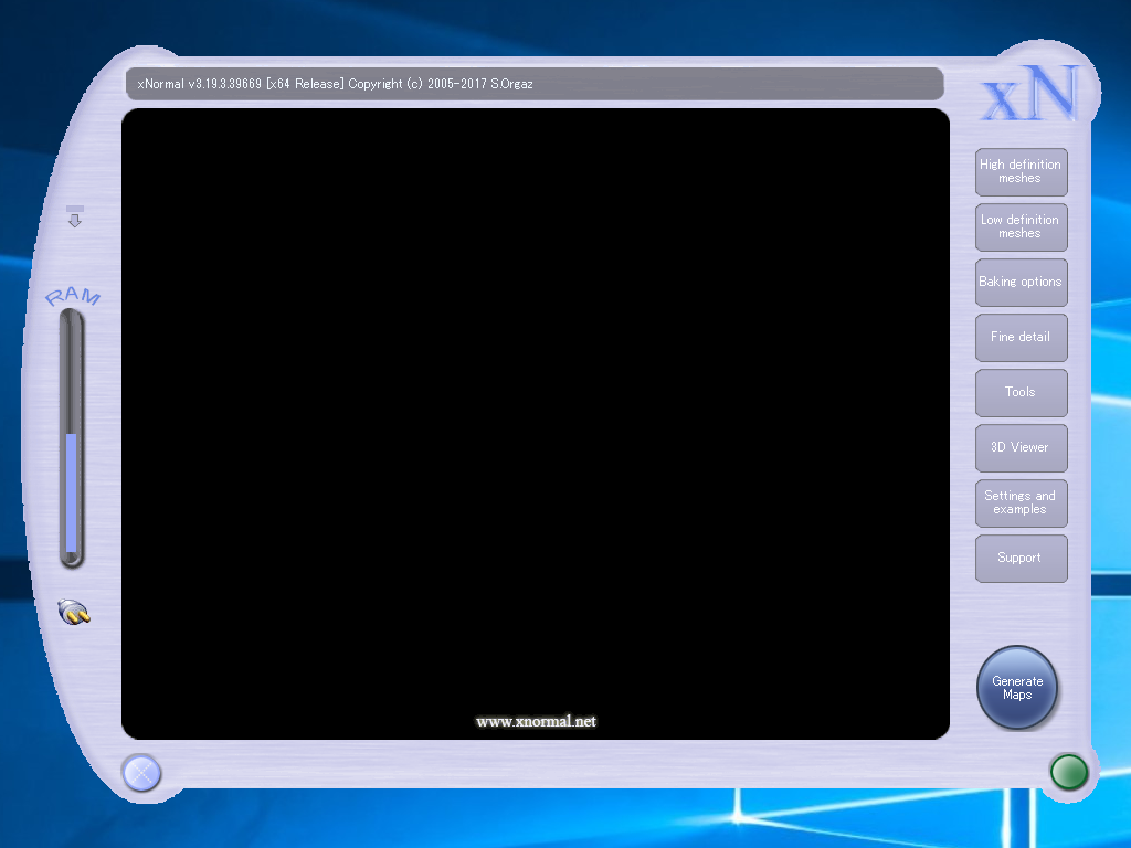 xNormal でノーマルマップ(など)をベイクする - 写真から寿司を生成するためのメモ