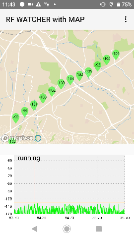 SDR＋GPS＋MAPで電波可視化 - manahiyoの気まぐれ
