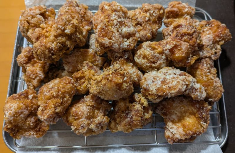 料理#2：息子の誕生日お祝いで唐揚げを作りました - manaki_hislog’s blog
