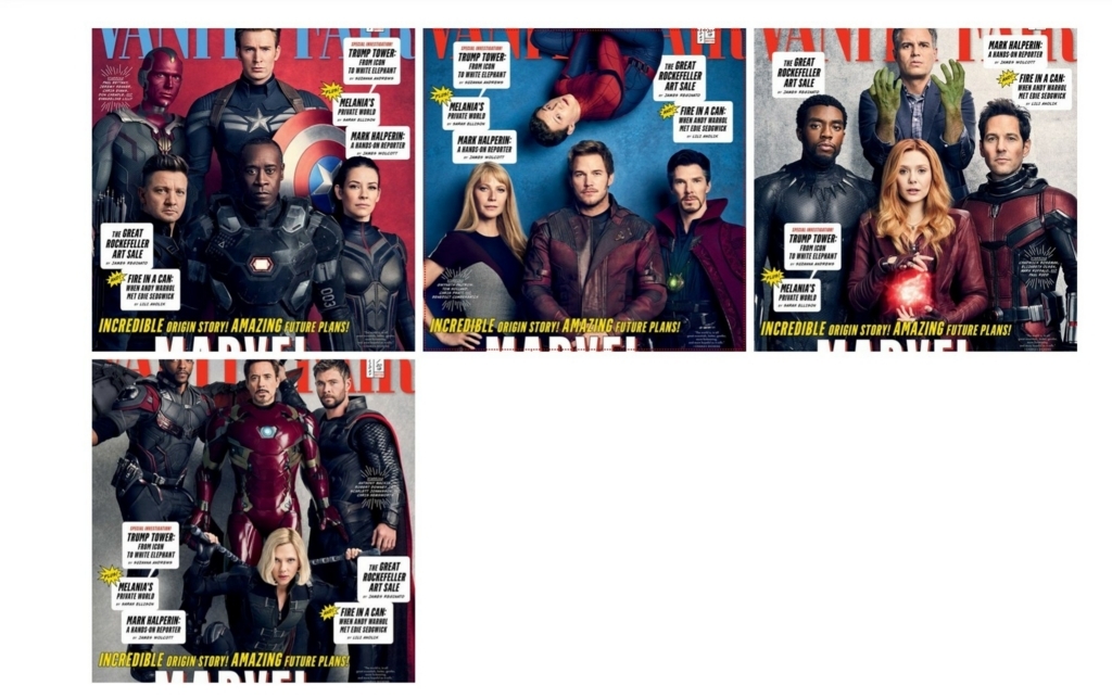 Vanity Fair Magazine、”アベンジャーズ/インフィニティ・ウォー”とMCU10周年記念マガジンをリリース。 - MARVEL ...