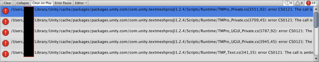 【Unity】起動時に「The call is ambiguous between the following methods or properties」というエラー - ニートの活動報告書