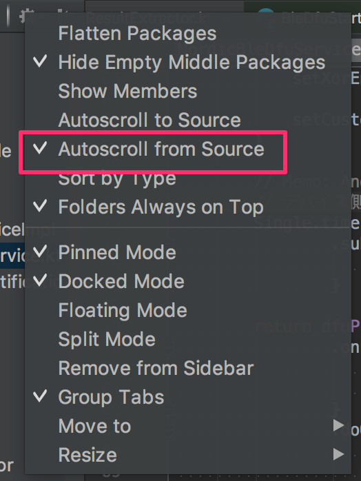 Android Studioでscroll from sourceが出来るショートカットを探してたらいい解決方法をみつけた - mapyo blog