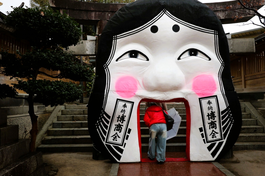福岡ステイ:おたふくさんの櫛田神社へ 26.2.2 - marilynのプチきら彷徨の記