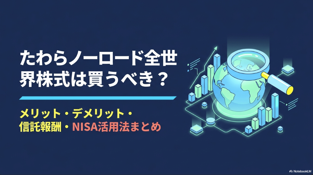 たわらノーロード全世界株式は買うべき？｜メリット・デメリット・信託報酬・NISA活用法まとめ - まるいの日記