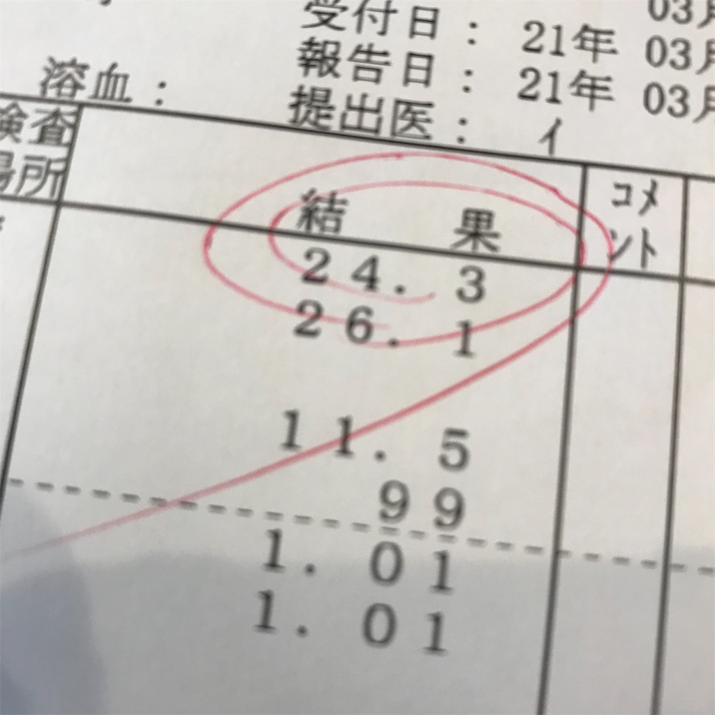 【SWC 通院41回目】D31 BT11判定日 - とわたし