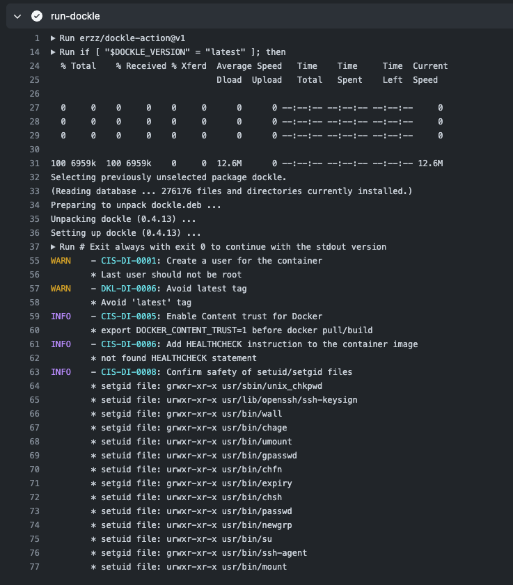 【Docker】Dockleとgithub-actionsを使ってコンテナイメージの自動脆弱性診断を行う - まるすけのブログ
