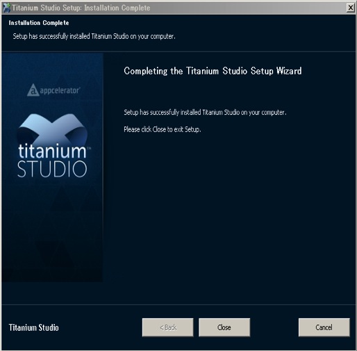 Titanium_Studioをインストールしてみる - masalibの日記