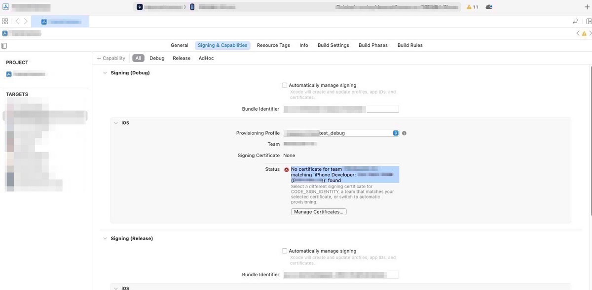 xcode の証明書のチームが更新できないときの対応 - masalibの日記