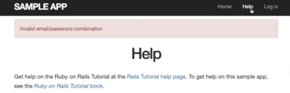 rails tutorial フラッシュのバグについて - ume